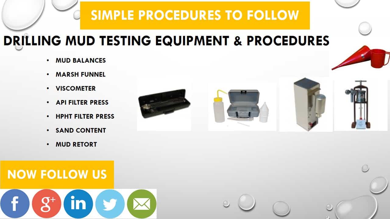 Drilling Mud Testing Equipment & Procedures | Physical - Drilling Manual Drilling Mud Testing Equipment & Procedures | Physical - Drilling Manual