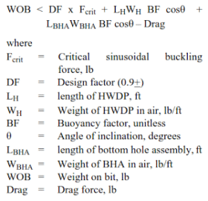 Drill String Design For Horizontal Wells - Drilling Manual