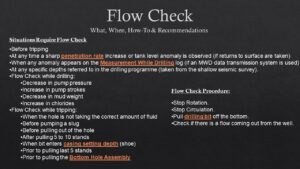 Flow Check | What, When, How-To & Recommendations - Drilling Manual