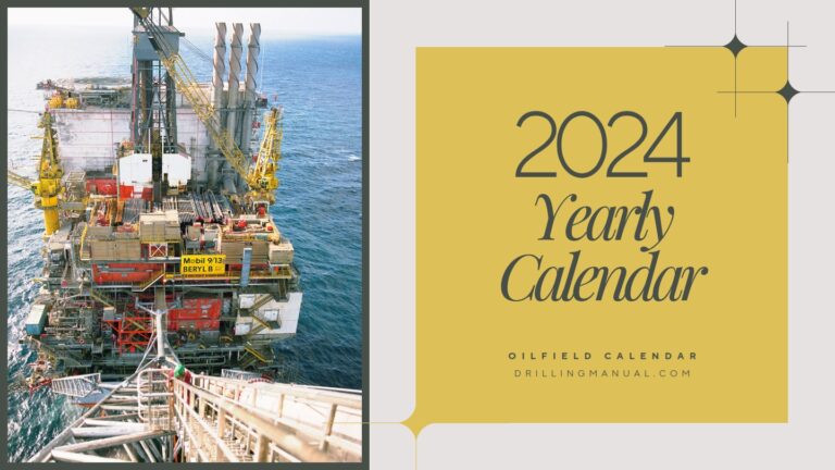 Oilfield Calendar 2024: Download Free PDF - DRILLING MANUAL