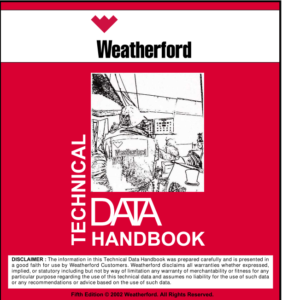 Weatherford Technical Data Handbook: Download PDF - Drilling Manual